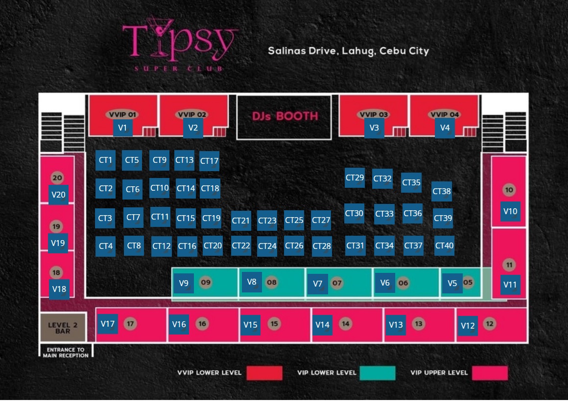 Book a Table | Night Club & Disco - Club Tipsy Cebu